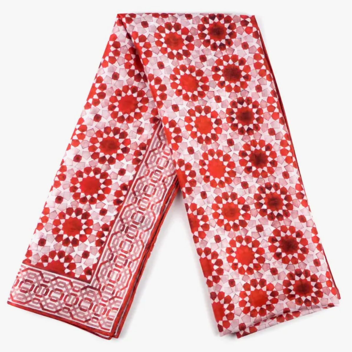 Alhambra Red Silk Scarf – Zaytuna College Bookstore