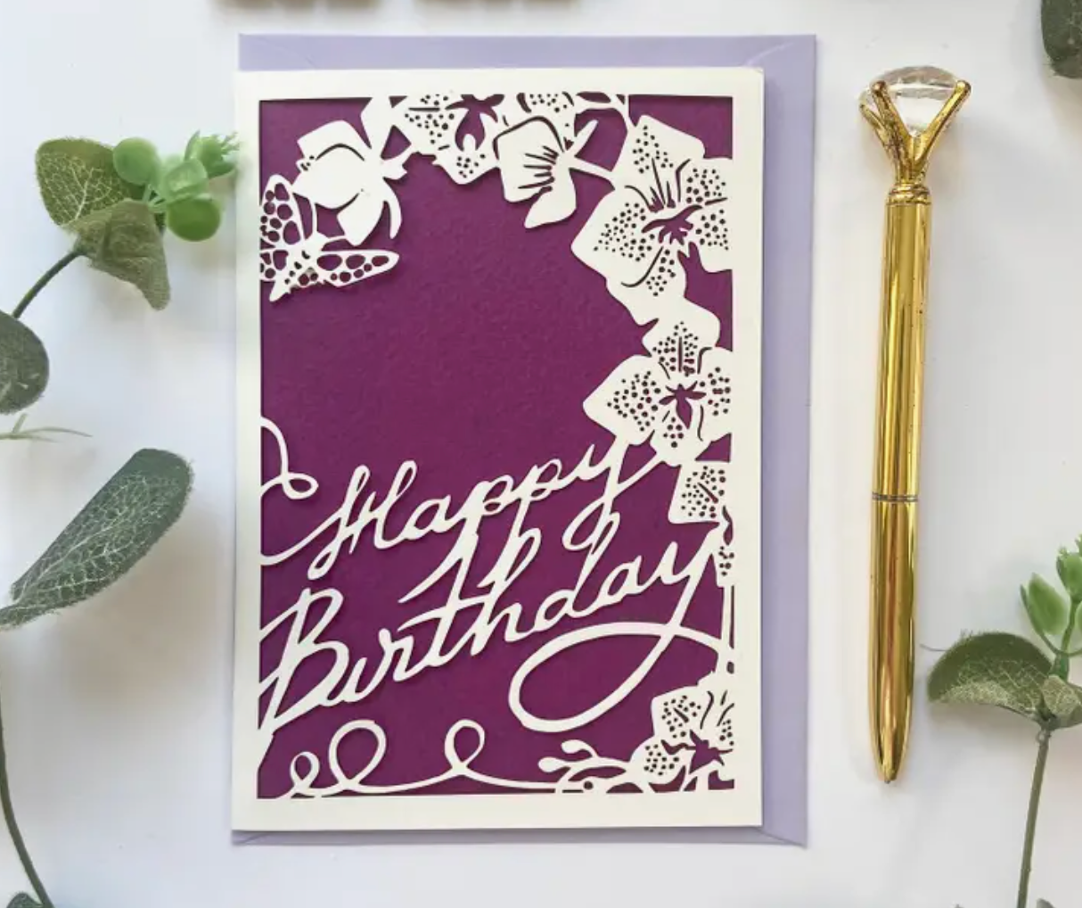 Orchid Birthday Card – Zaytuna College Bookstore