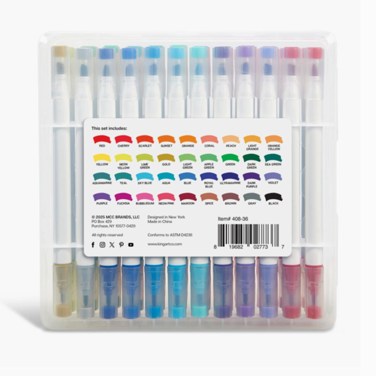 Twin-Tip™ Chisel & Fine Markers - 36 Colors – Zaytuna College Bookstore