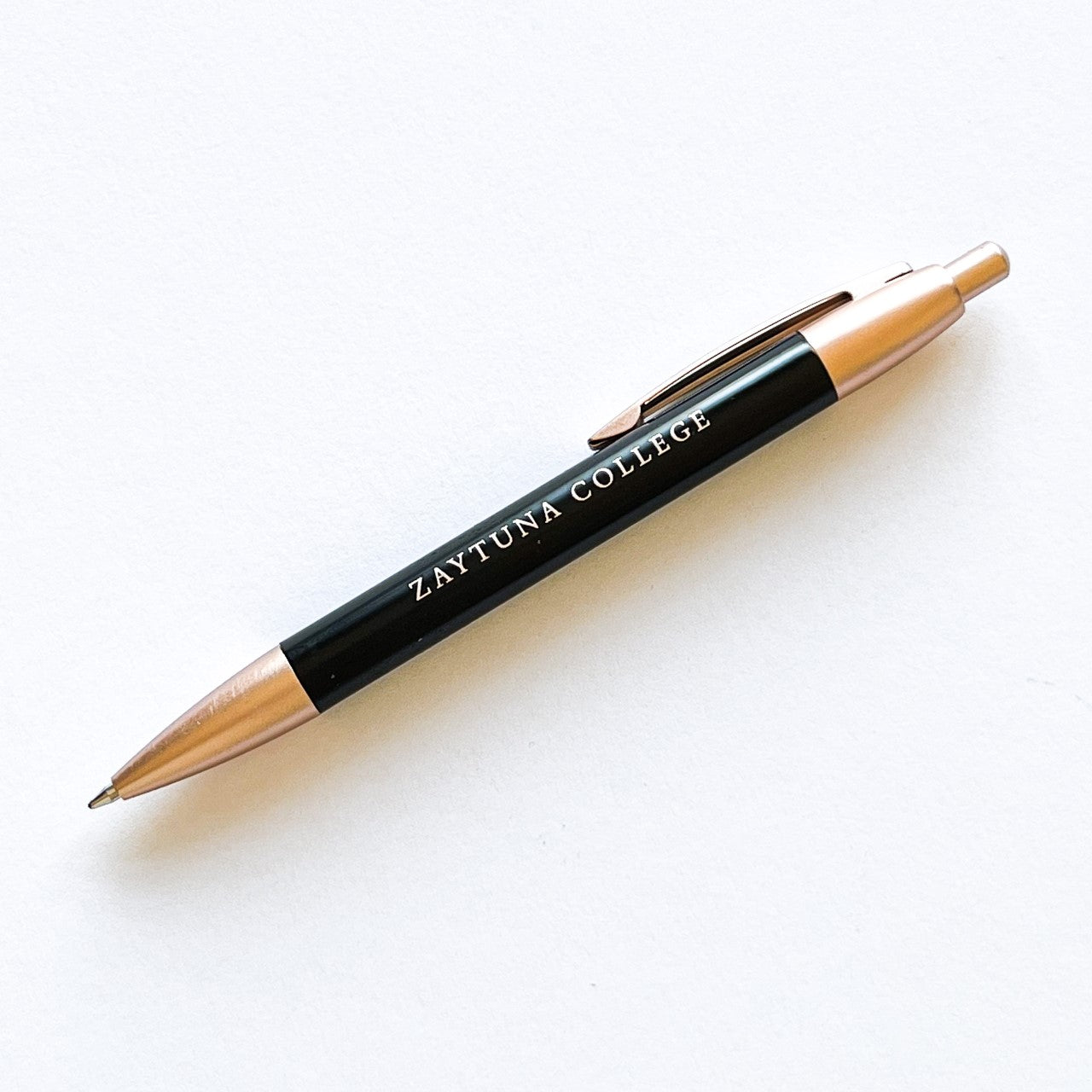 Zaytuna Ballpoint Pen - Rosegold & Black – Zaytuna College Bookstore